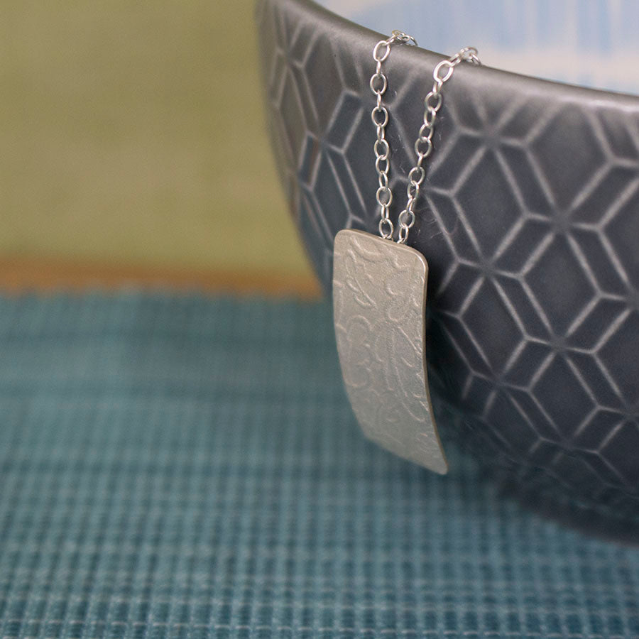 Oak Tag Silver Pendant – Joanne Tinley Jewellery