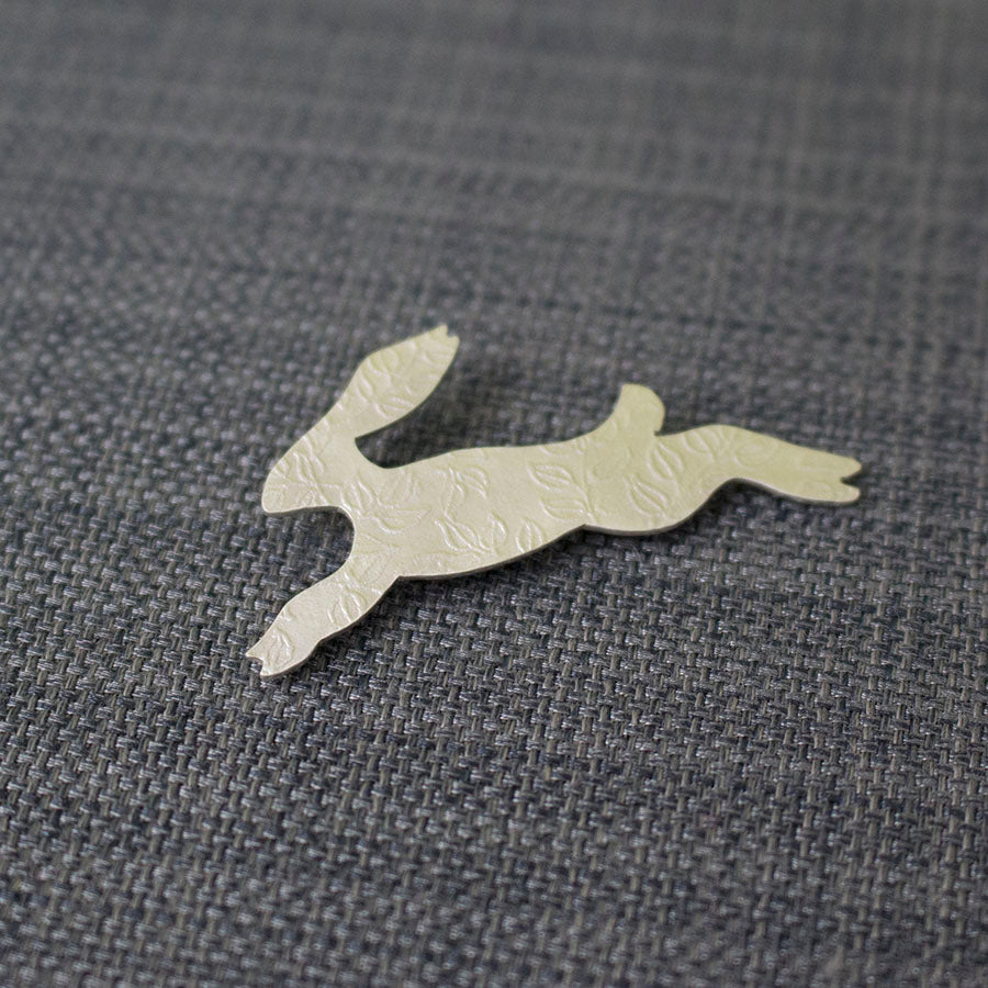 Small Hare Brooch – Joanne Tinley Jewellery